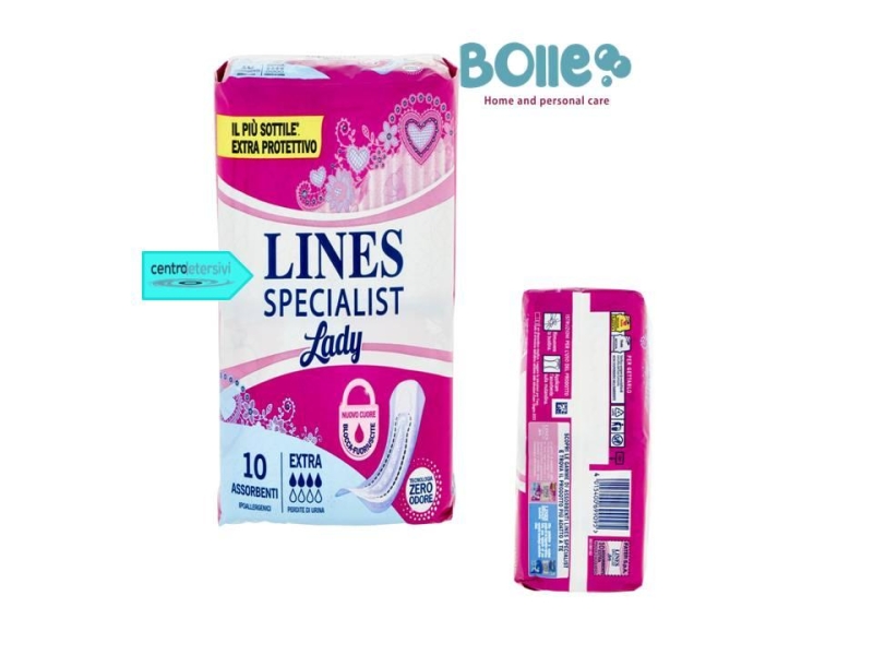 lines specialist lady assorbenti extra x 10 4 gocce - Igienico Sanitari